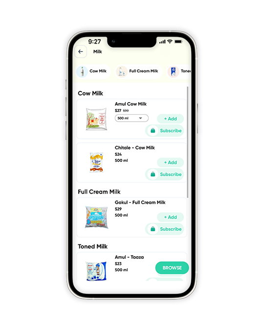 Dairy Product App
